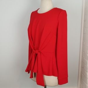 Tops | Elegant Red Top | Poshmark
